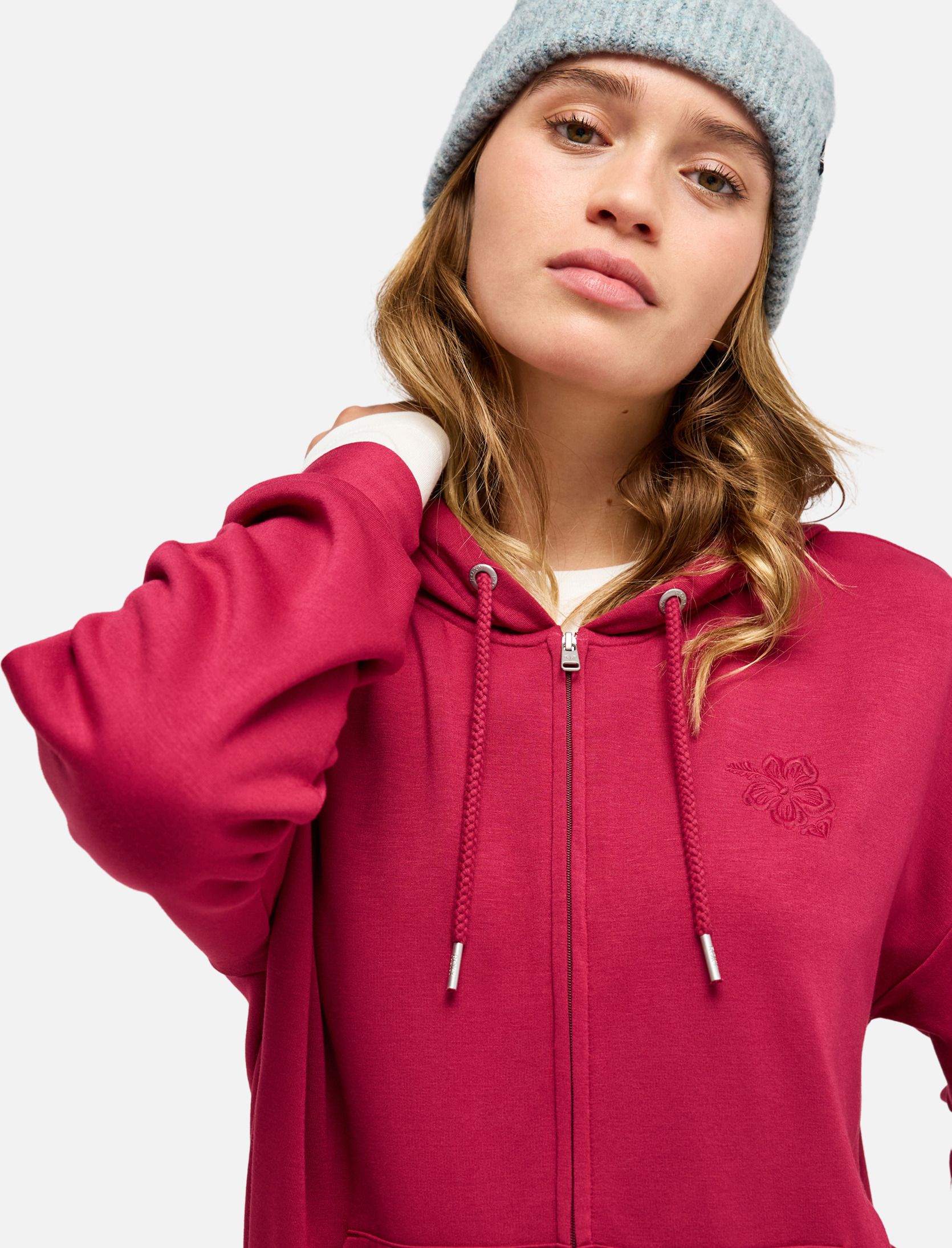 Roxy Sweats à capuche Surfing By Daylight femme rouge | Sarenza France