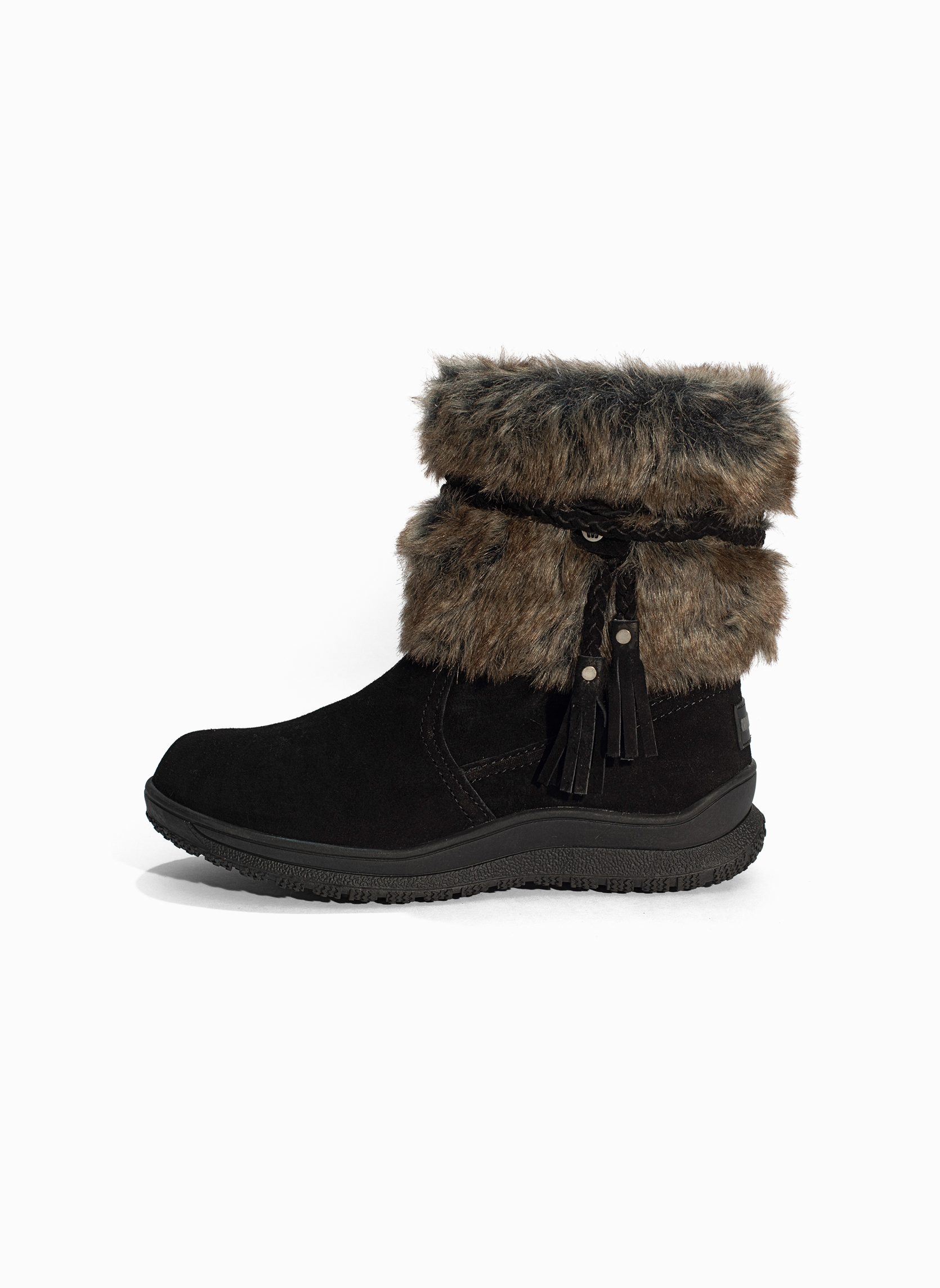 Minnetonka Bottes EVERETT femme noir | Sarenza France