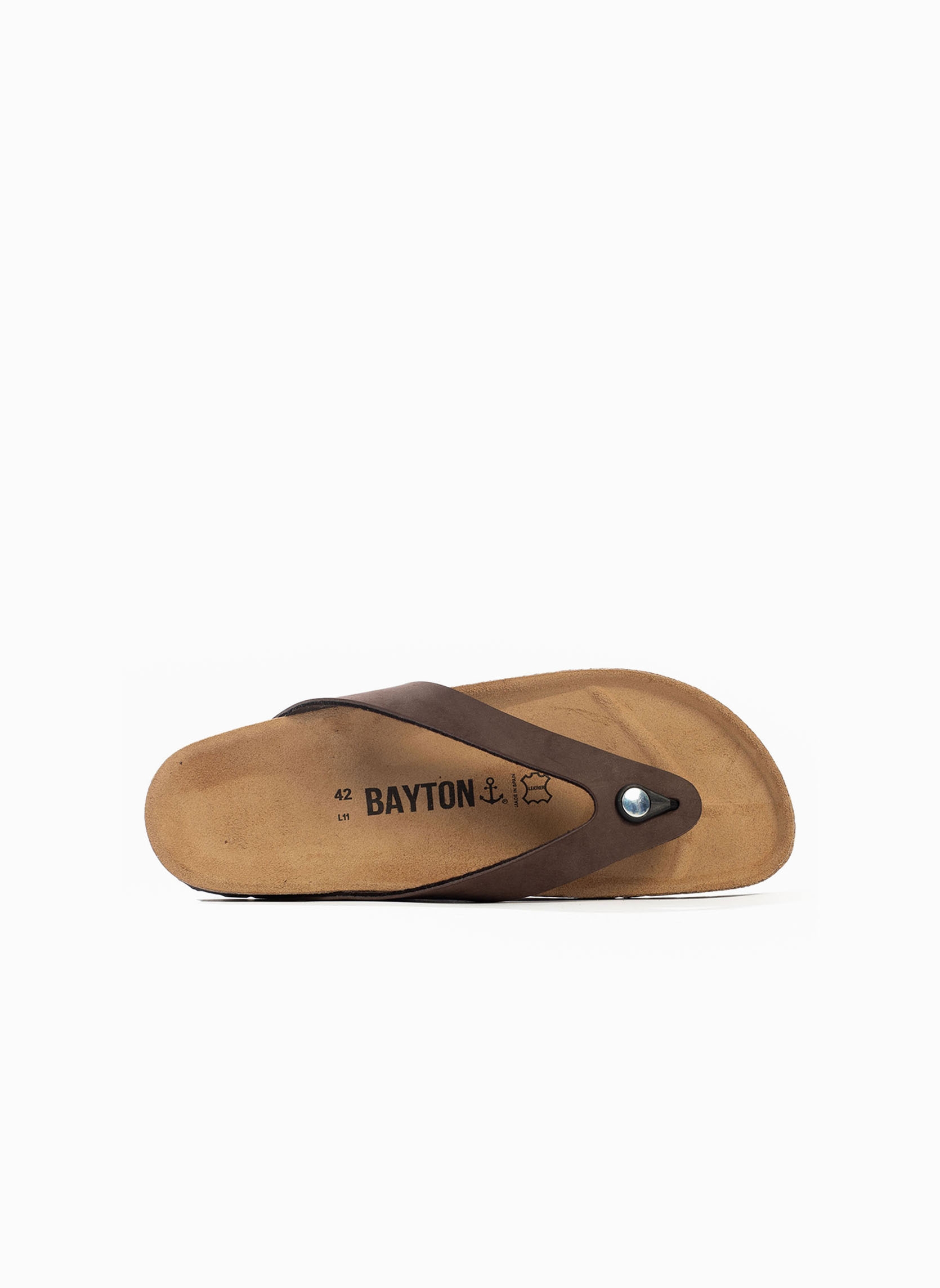 Bayton Tongs marron | Sarenza France