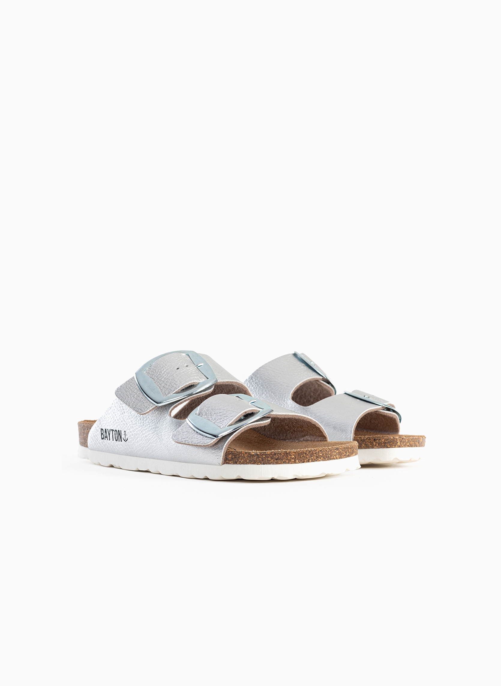 Bayton Mules ALICANTE femme argent | Sarenza France
