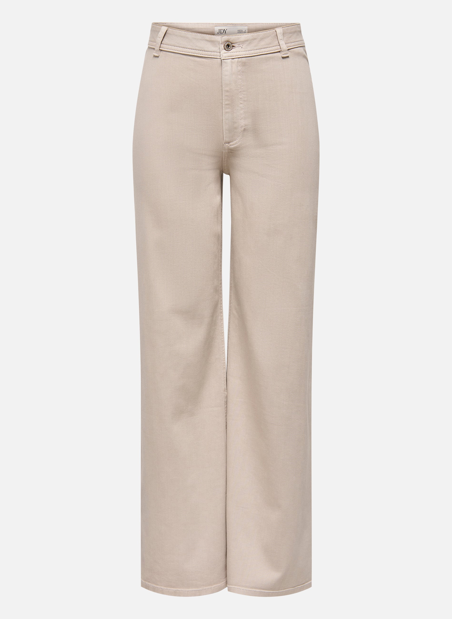 JDY Pantalons droit Pantalon taille haute flare - 15341269 femme beige ...
