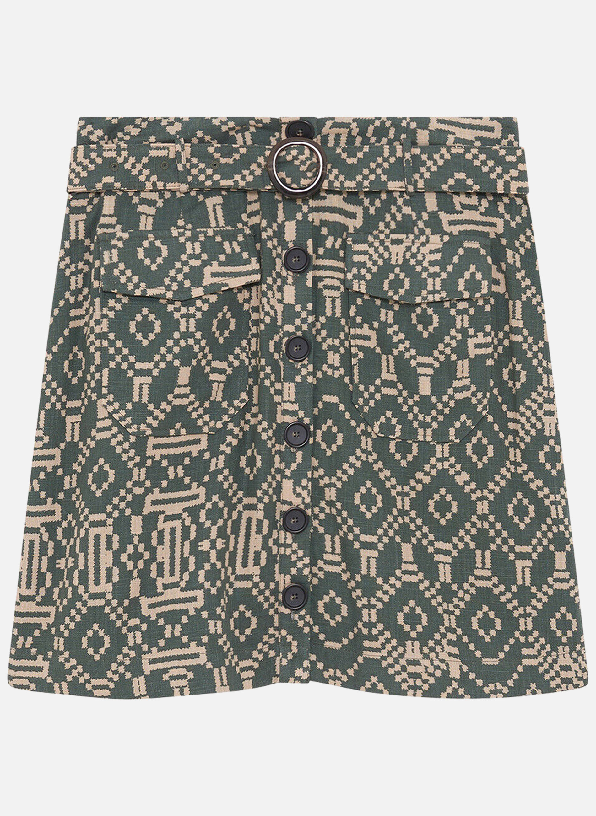 Caroll Jupes mi-longues Jupe courte à motifs droite - 261J-Jagnesa ...