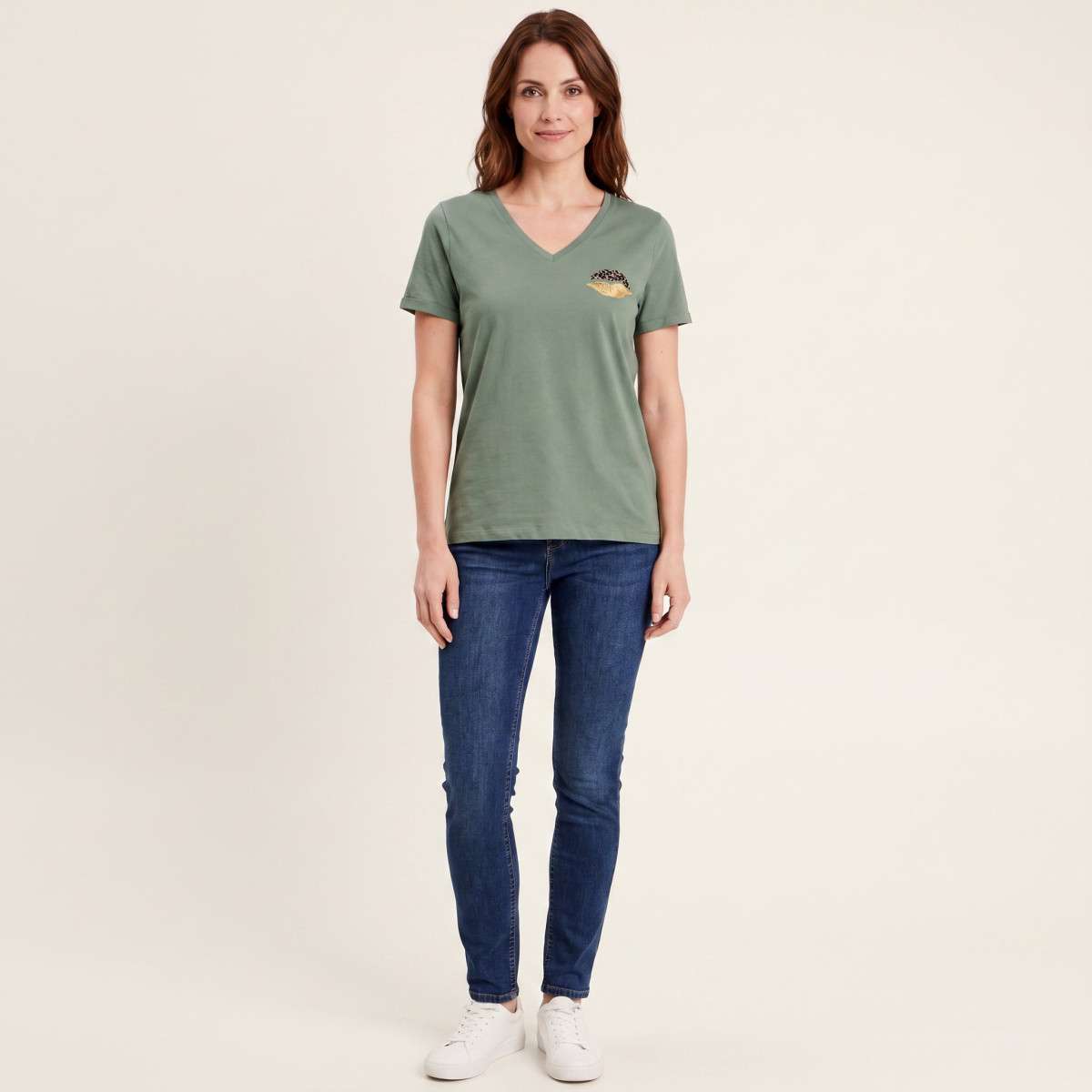 ONLY CARMAKOMA Tee-shirts T-shirt coton biologique col rond droit ...