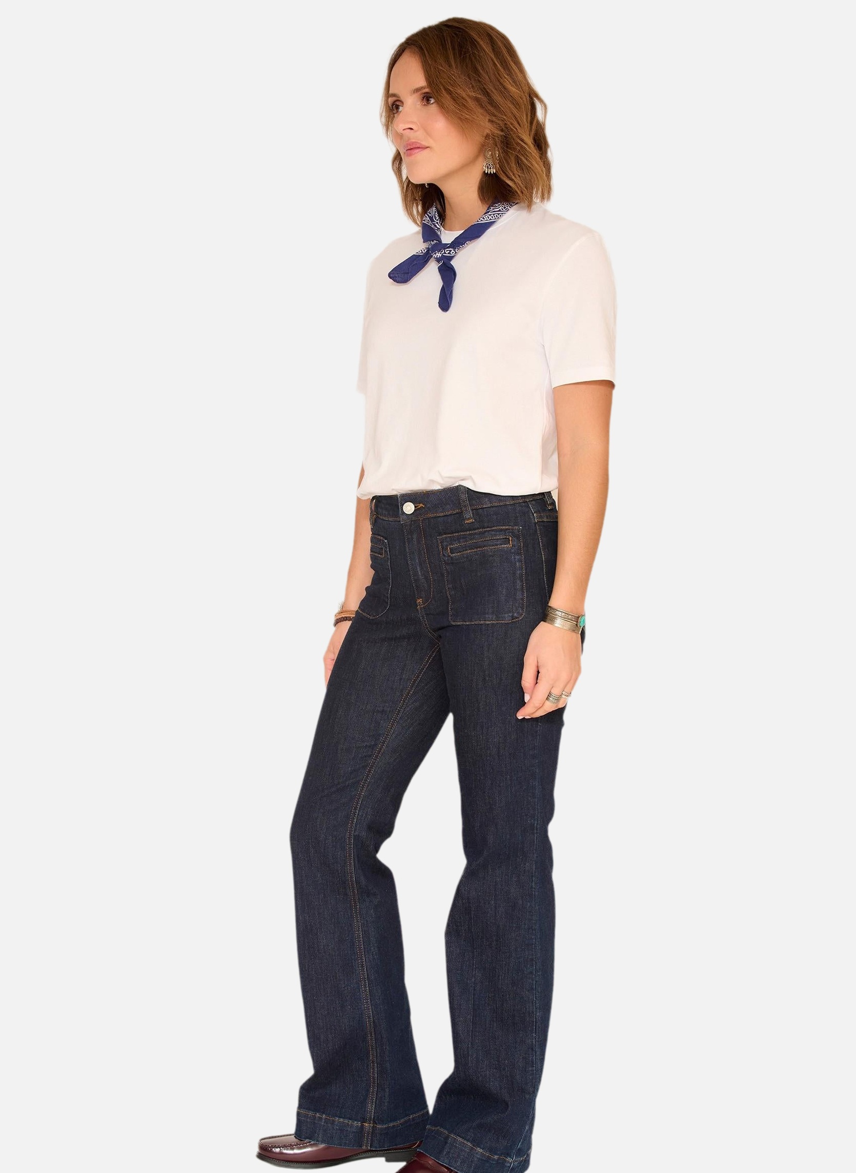 MKT Studio Jeans droit Jean The Diana Wilson Blue Sydney Wash femme ...