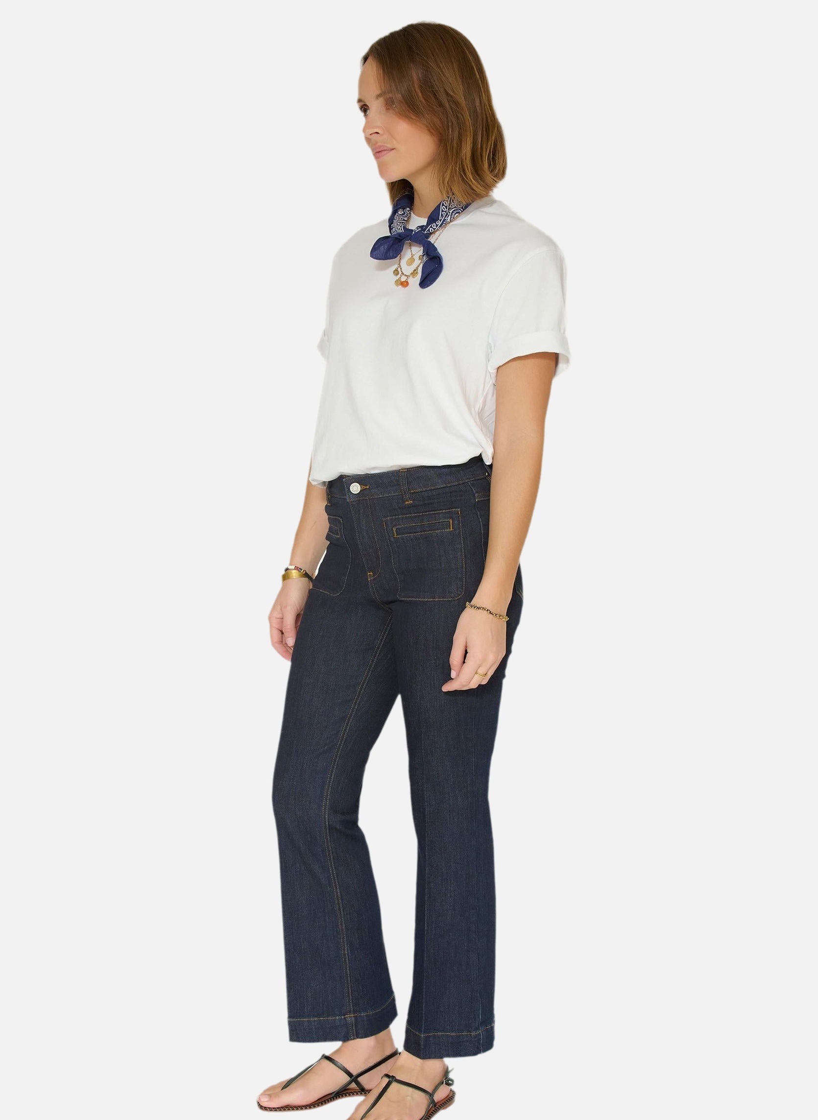 MKT Studio Jeans droit Jean The Bonnie Wilson Blue Sydney Wash femme ...
