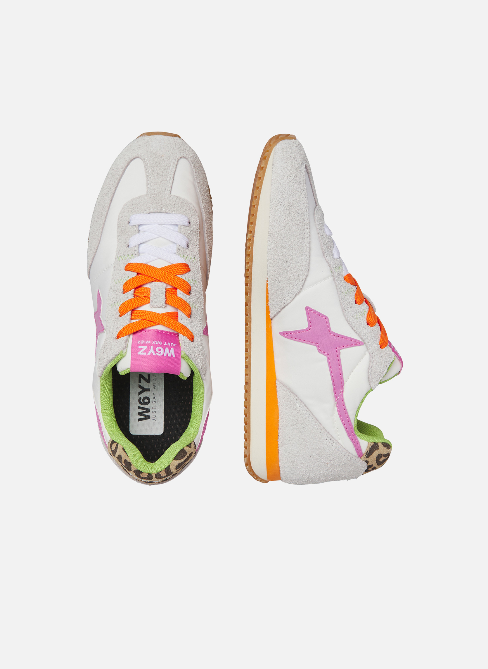 W6YZ Baskets basses Sneakers SAMOA-UNI. Blanc-Fuchsia homme blanc ...