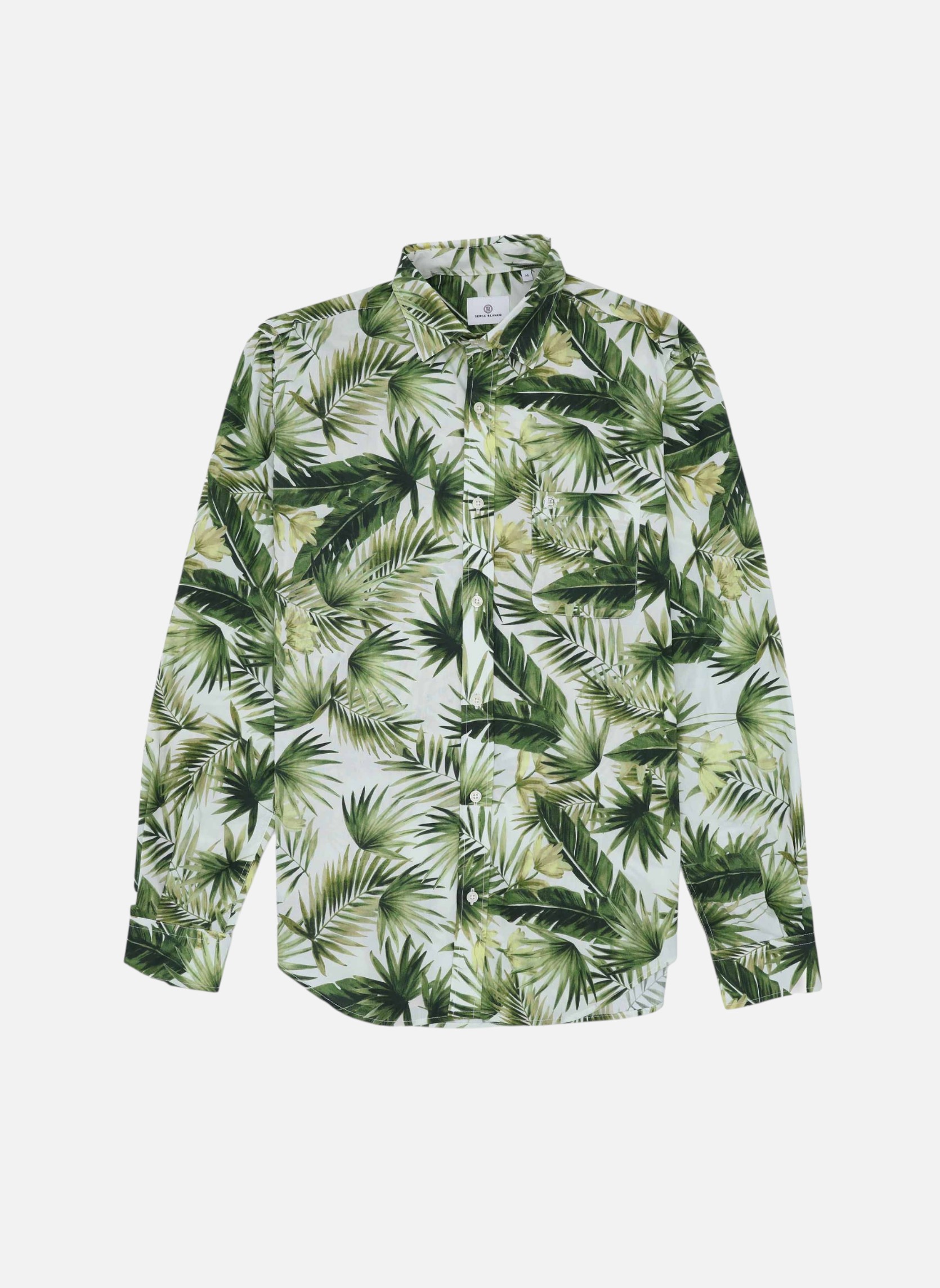 Serge Blanco Chemises Chemise ML homme vert | Sarenza France