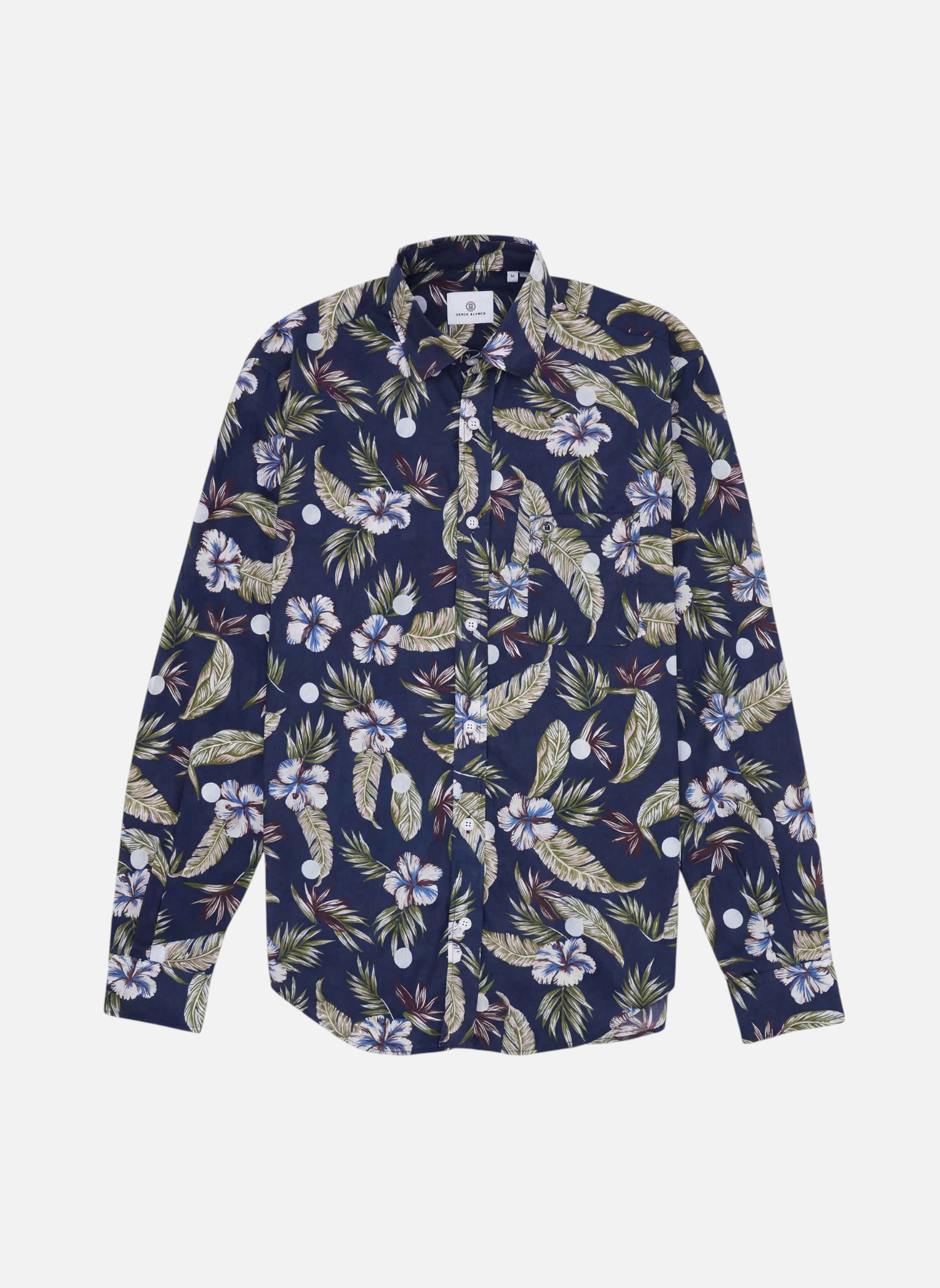 Serge Blanco Chemises Chemise ML homme bleu | Sarenza France