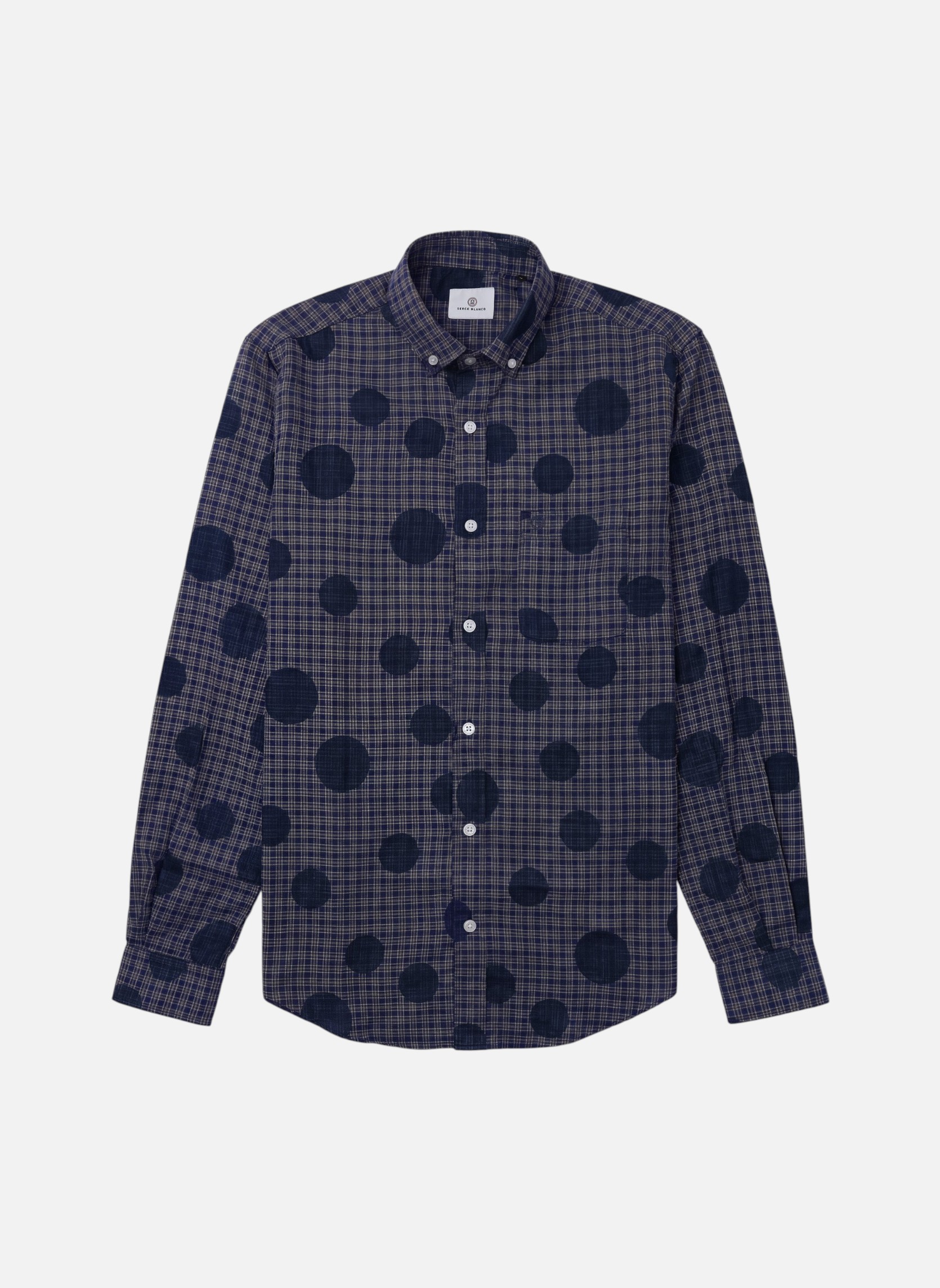 Serge Blanco Chemises Chemise ML homme bleu | Sarenza France