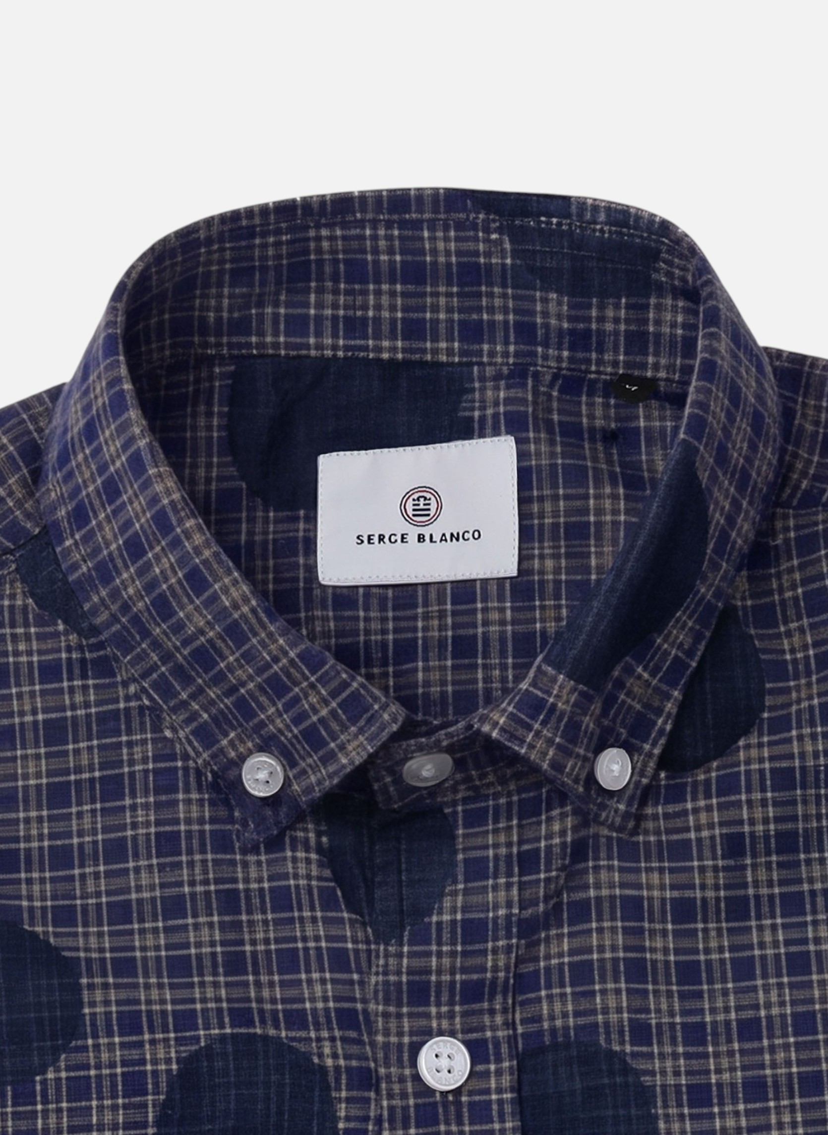 Serge Blanco Chemises Chemise ML homme bleu | Sarenza France
