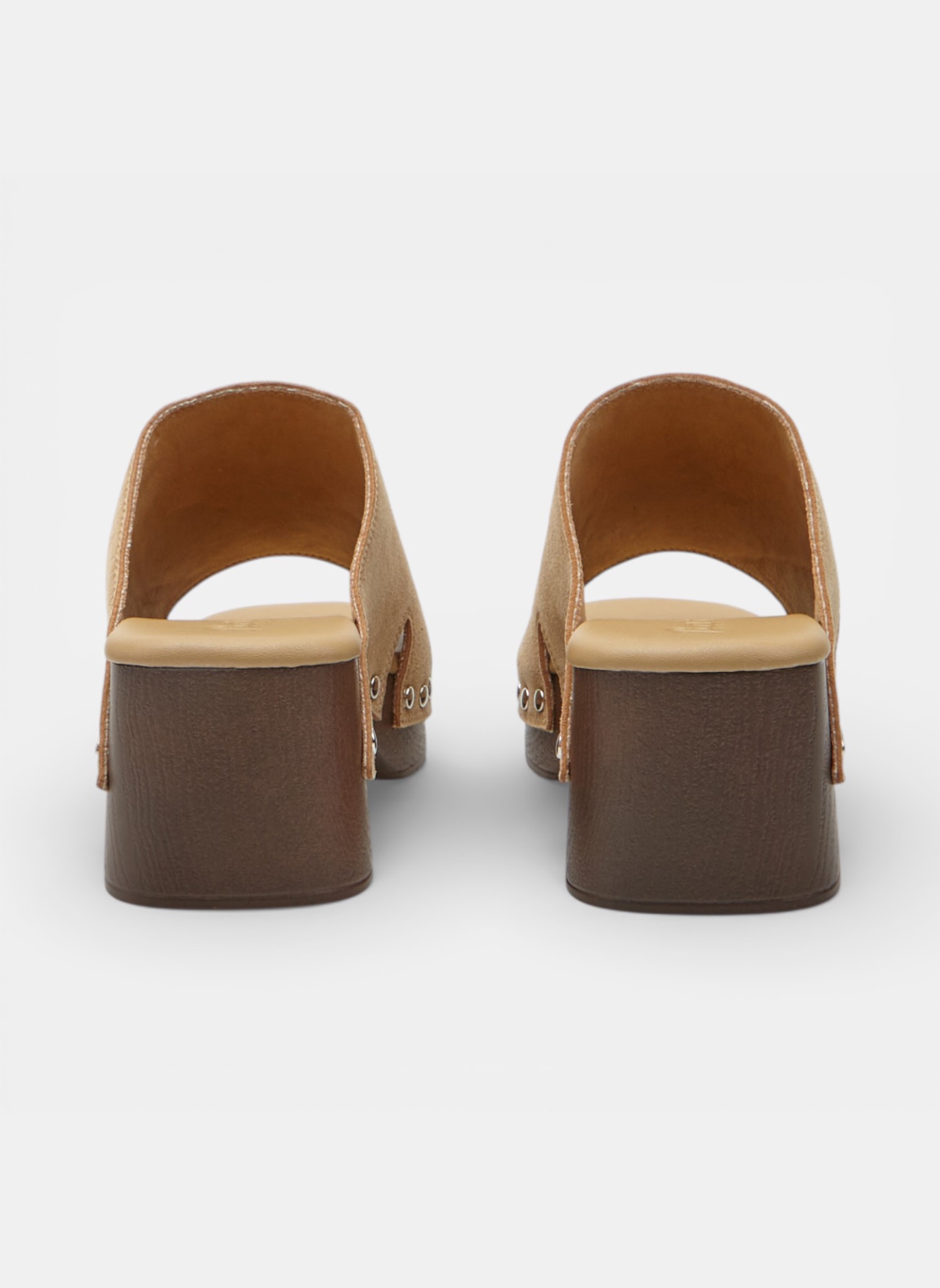 Bata Sandales Mules pour femmes avec talon et bride Bata - Bronzer ...