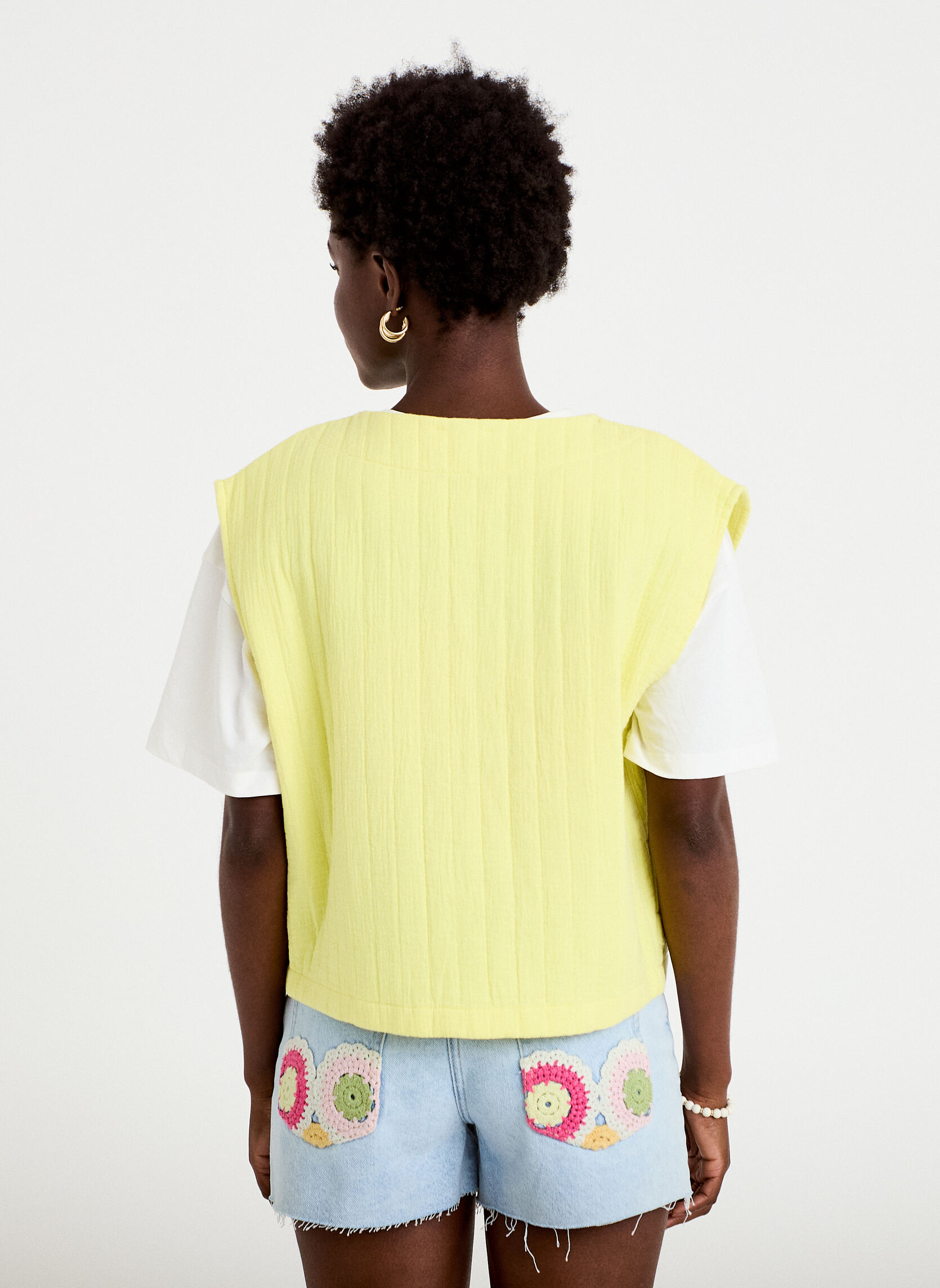 Cache Cache Gilets VGAZCOT femme jaune | Sarenza France