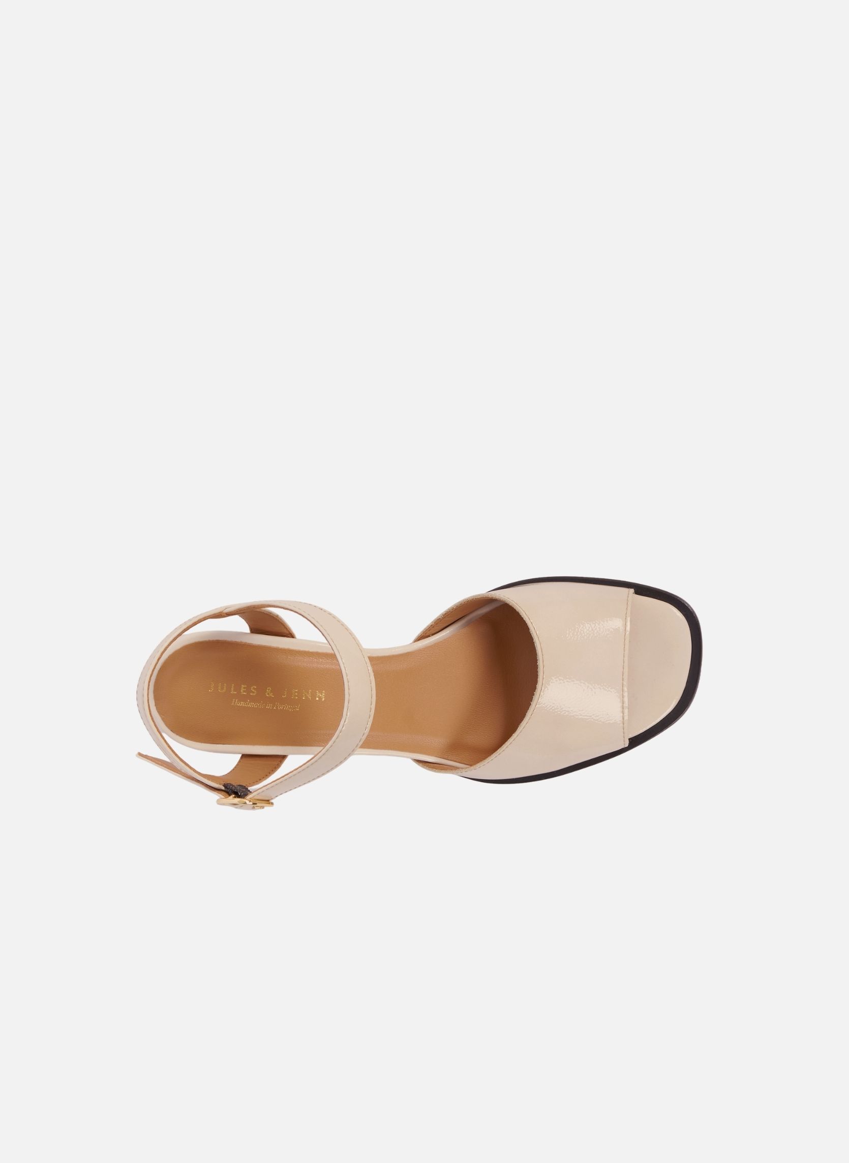 JULES & JENN Sandales Sandales talon Anouk femme beige | Sarenza France
