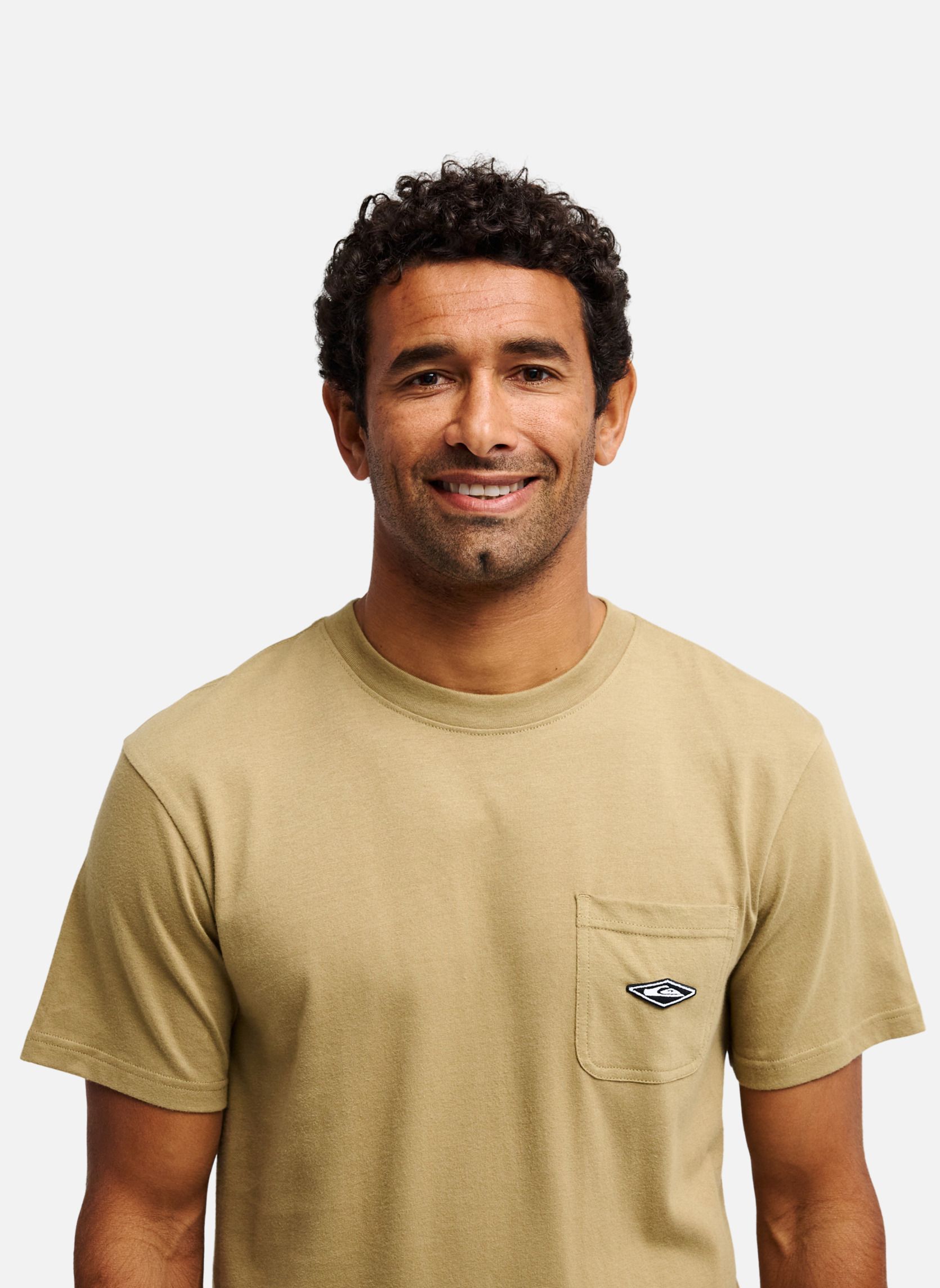Quiksilver Tee-shirts Diamond Pocket homme beige | Sarenza France