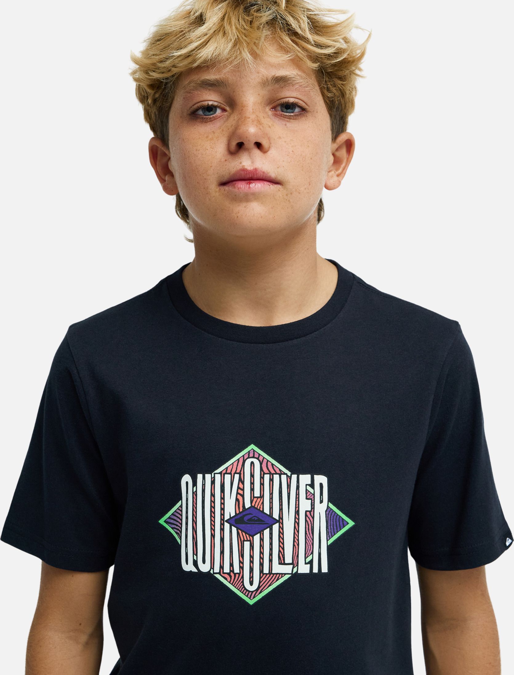 Quiksilver Tee-shirts Losange garçon noir | Sarenza France