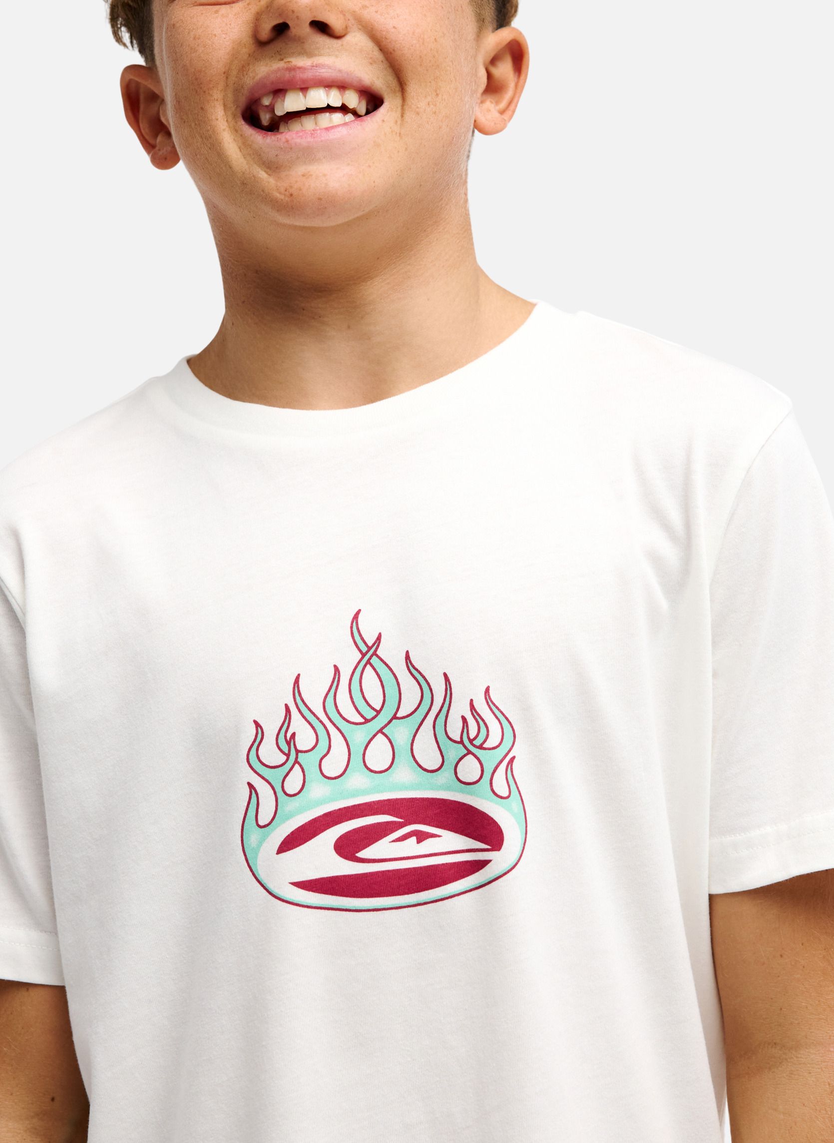 Quiksilver Tee-shirts Fishing garçon blanc | Sarenza France