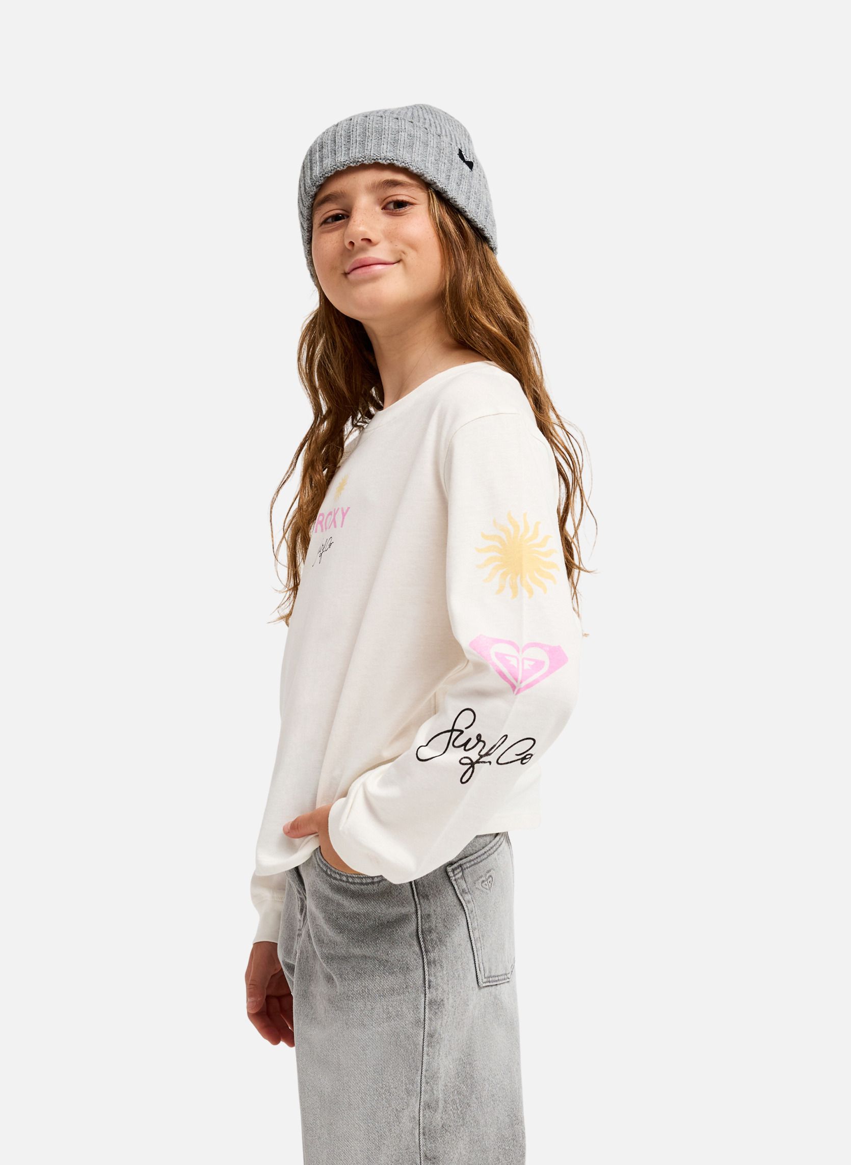 Roxy Tee-shirts Orchidregular fille blanc | Sarenza France