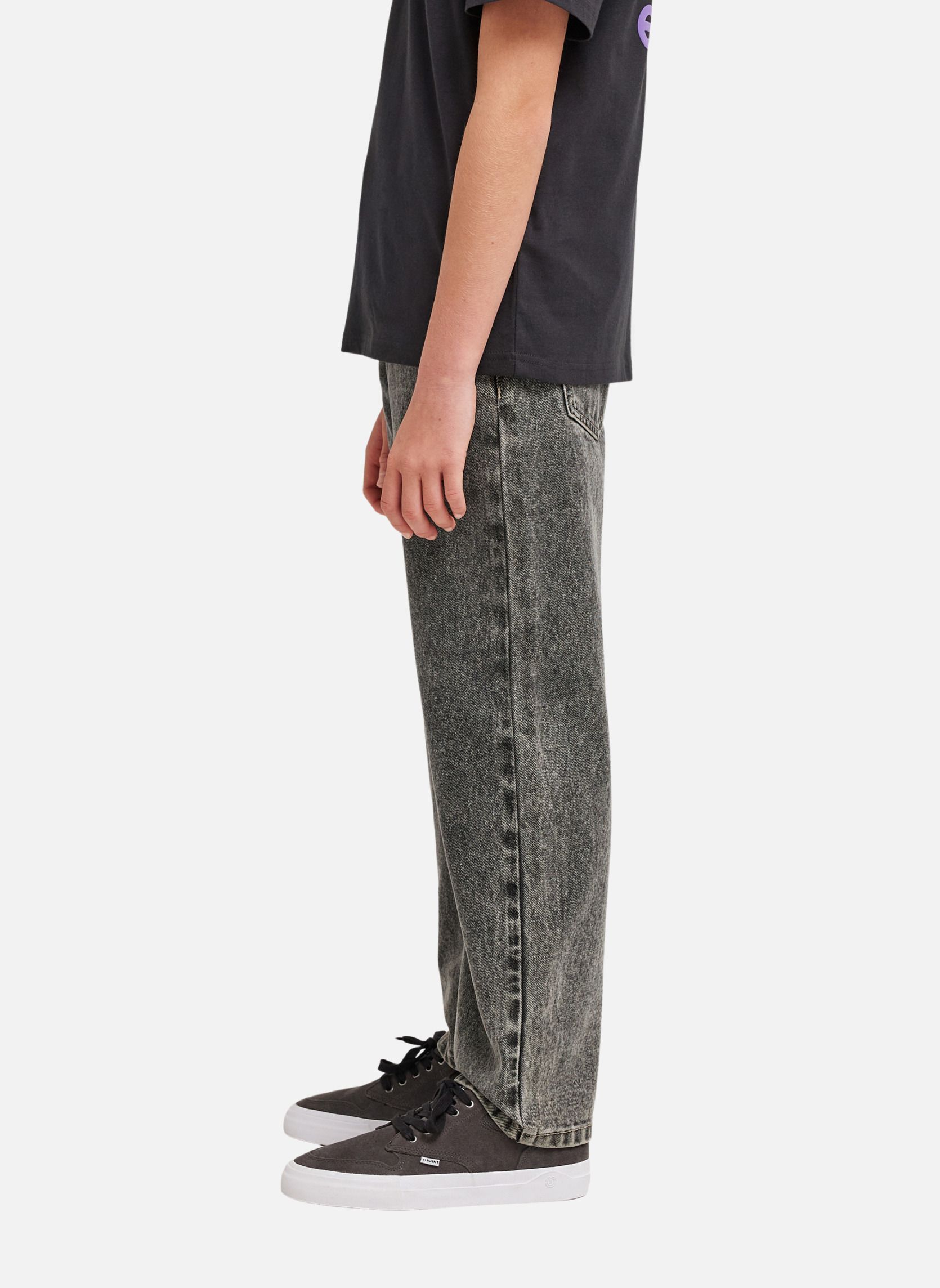 Element Pantalons Relax 5 Denim Y garçon gris | Sarenza France