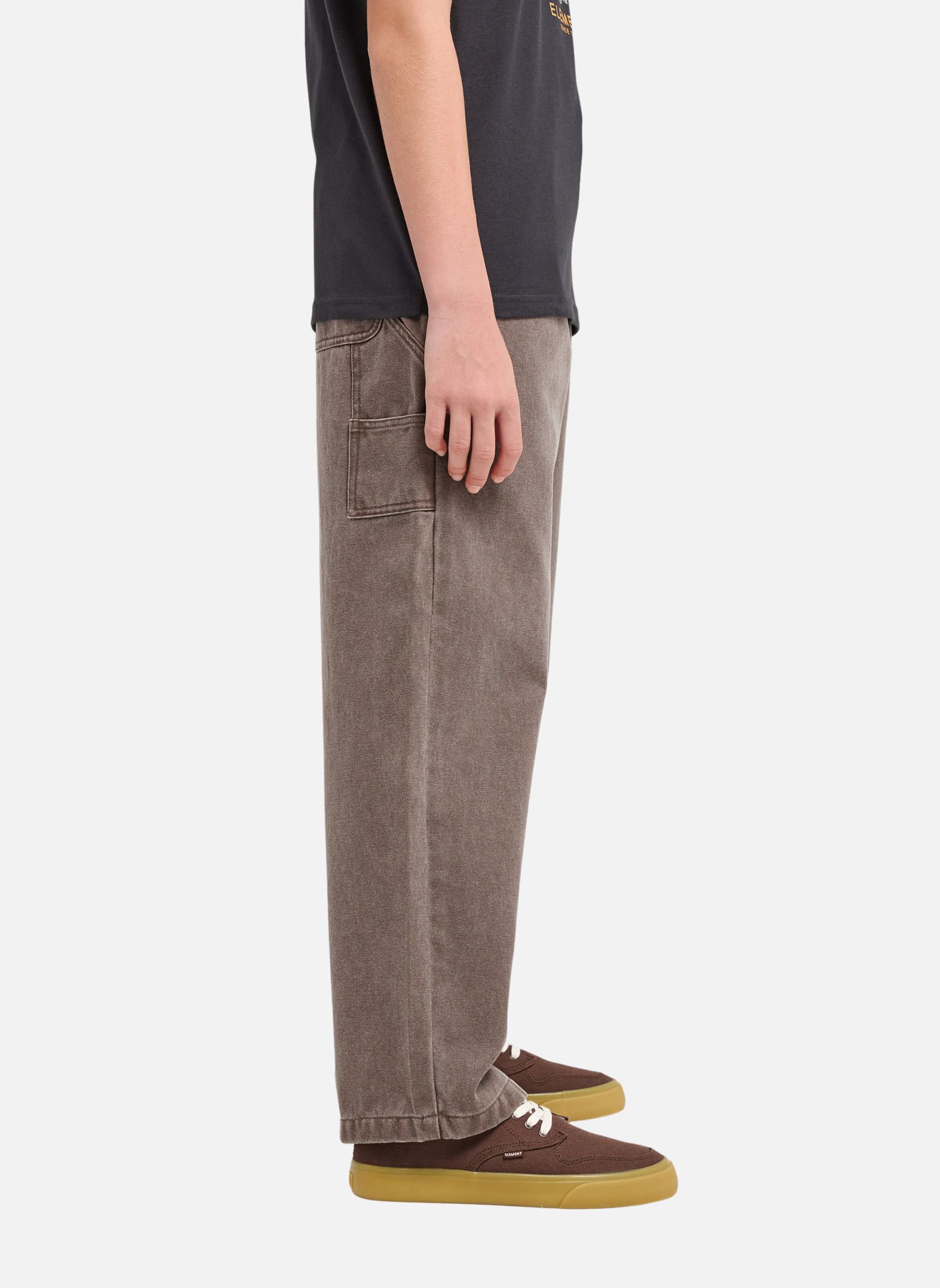 Element Pantalons Big Carpenter Canvas Y garçon marron | Sarenza France