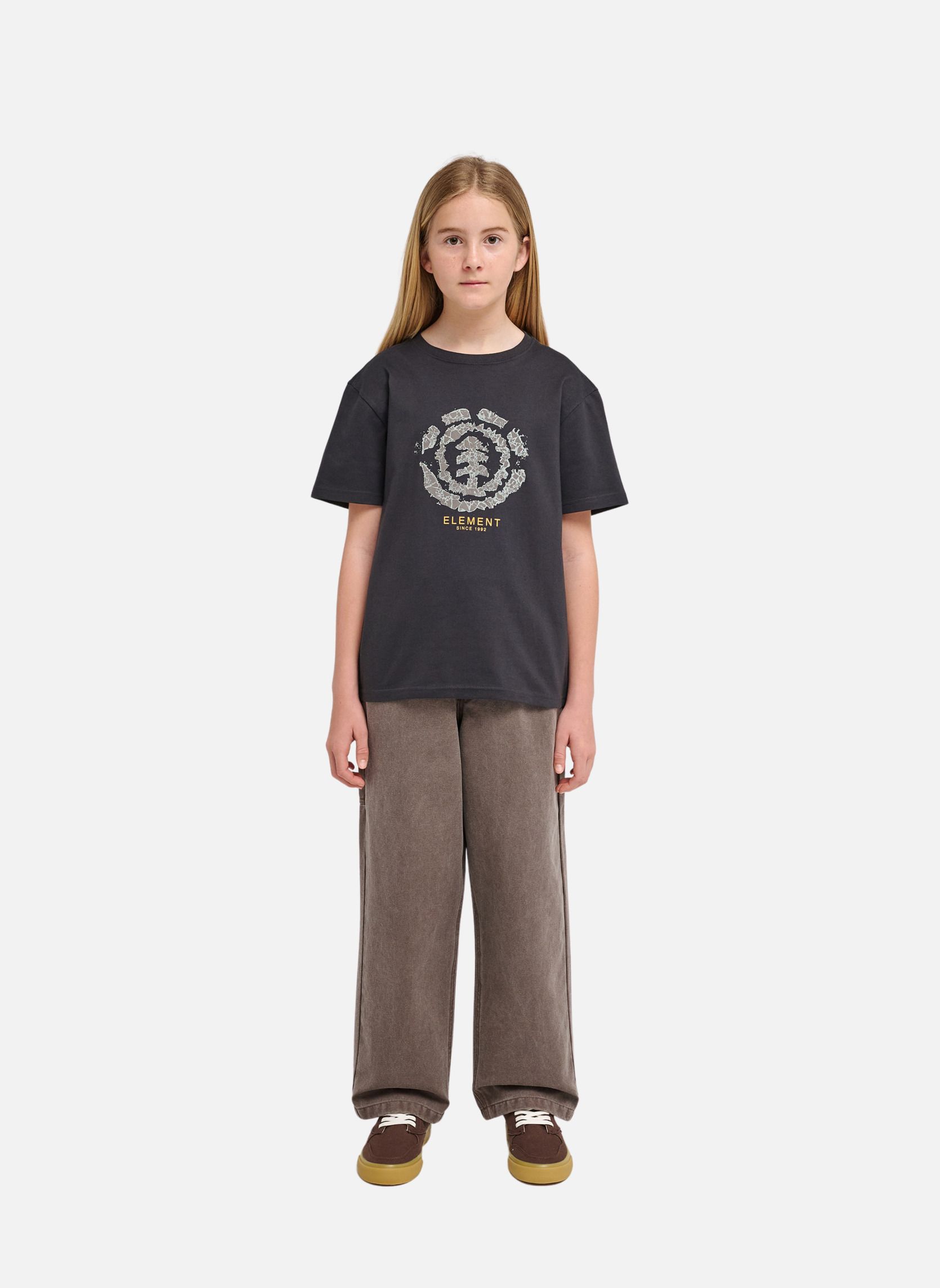 Element Pantalons Big Carpenter Canvas Y garçon marron | Sarenza France