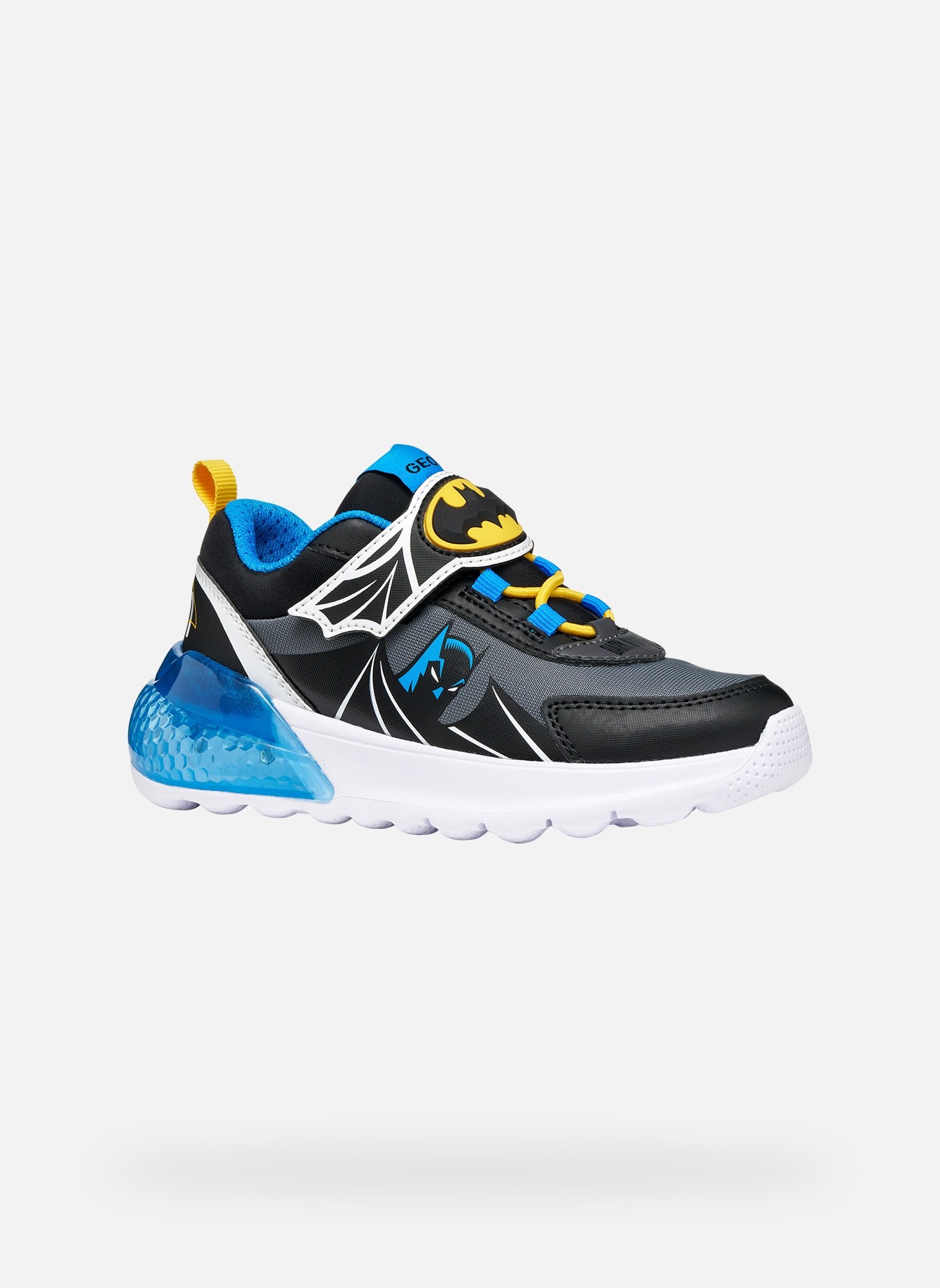 Geox Baskets basses ACTIVART ILLUMINUS BOY garçon noir | Sarenza France
