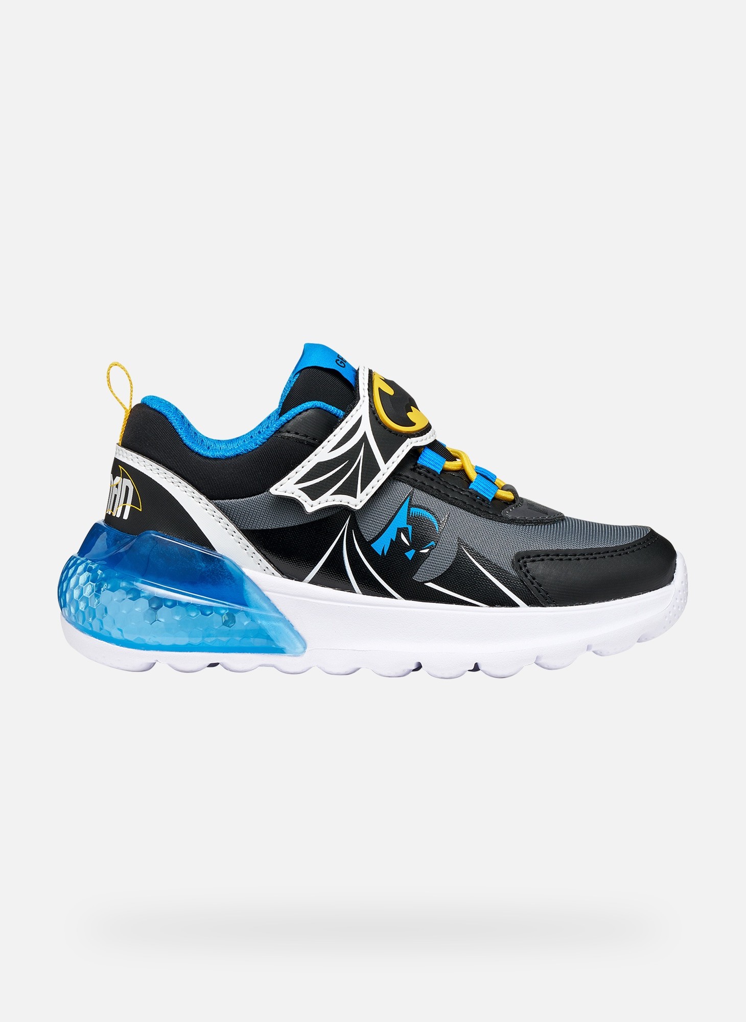 Geox Baskets basses ACTIVART ILLUMINUS BOY garçon noir | Sarenza France