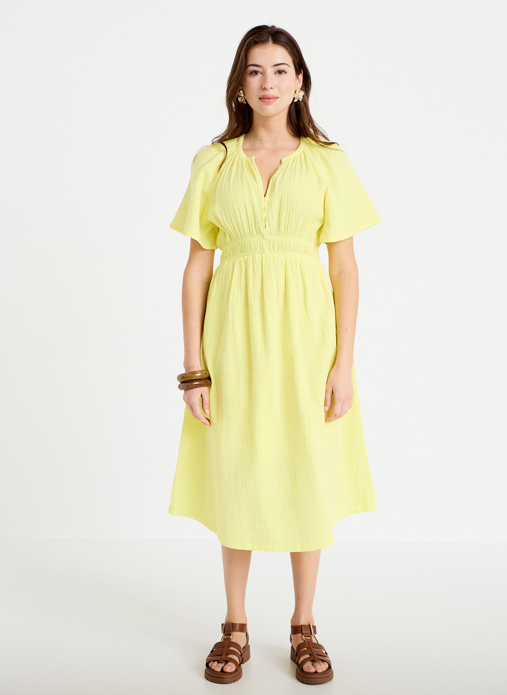 Cache Cache Robes ROCOURGAZE femme jaune | Sarenza France